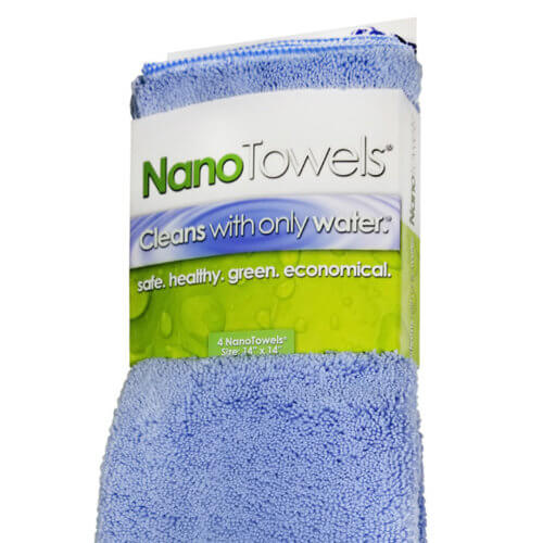 Nano Towels 14x14 4-Pack (Nano Green) | Cleans With Only Water