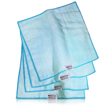 Nano Towels 14x14 4-Pack (Nano Blue) | Cleans With Only Water