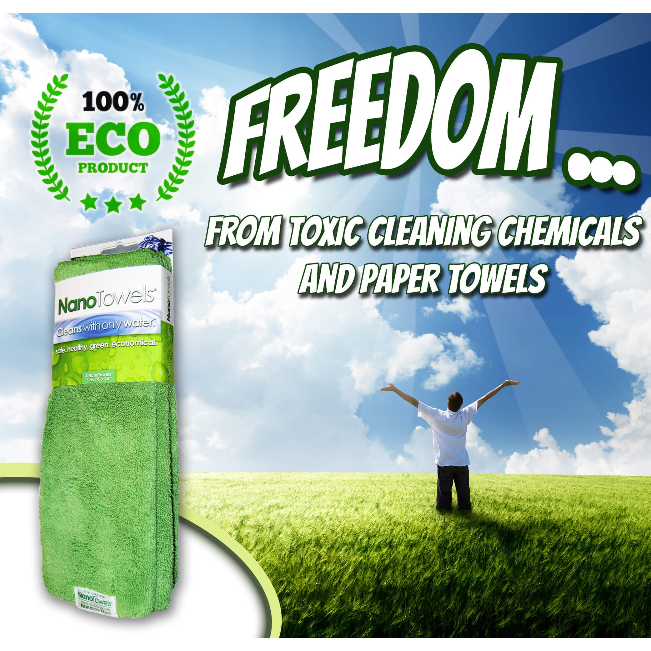 Nano Towels SUPERSIZED Version 26x18 - Life Miracle | Natural Health ...